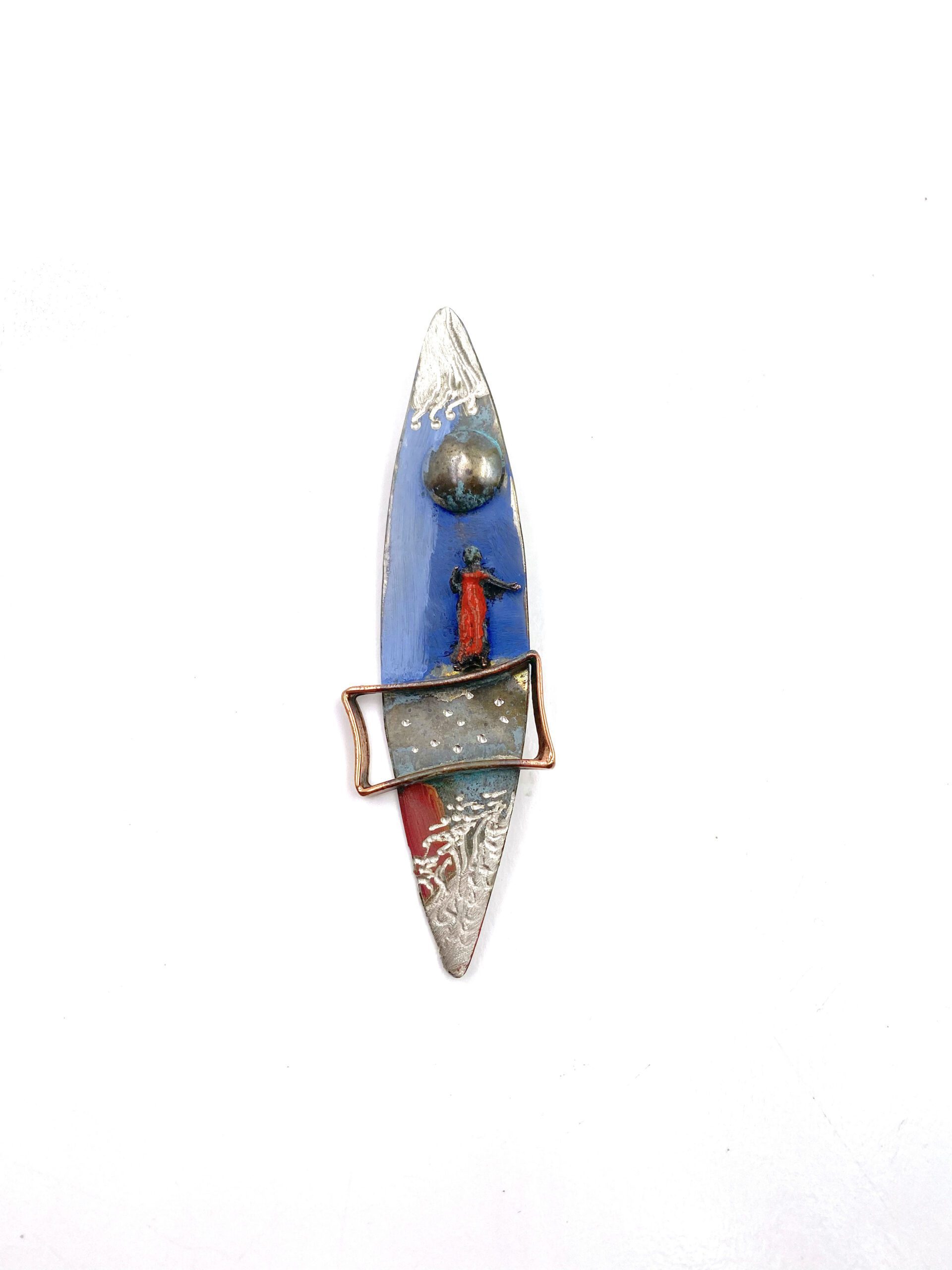 "Opera" brooch, unique piece - Arteartesania